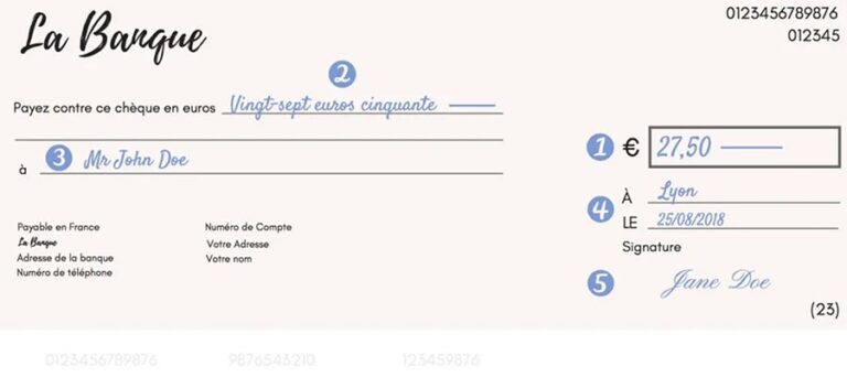 Comment remplir un chèque : le guide complet